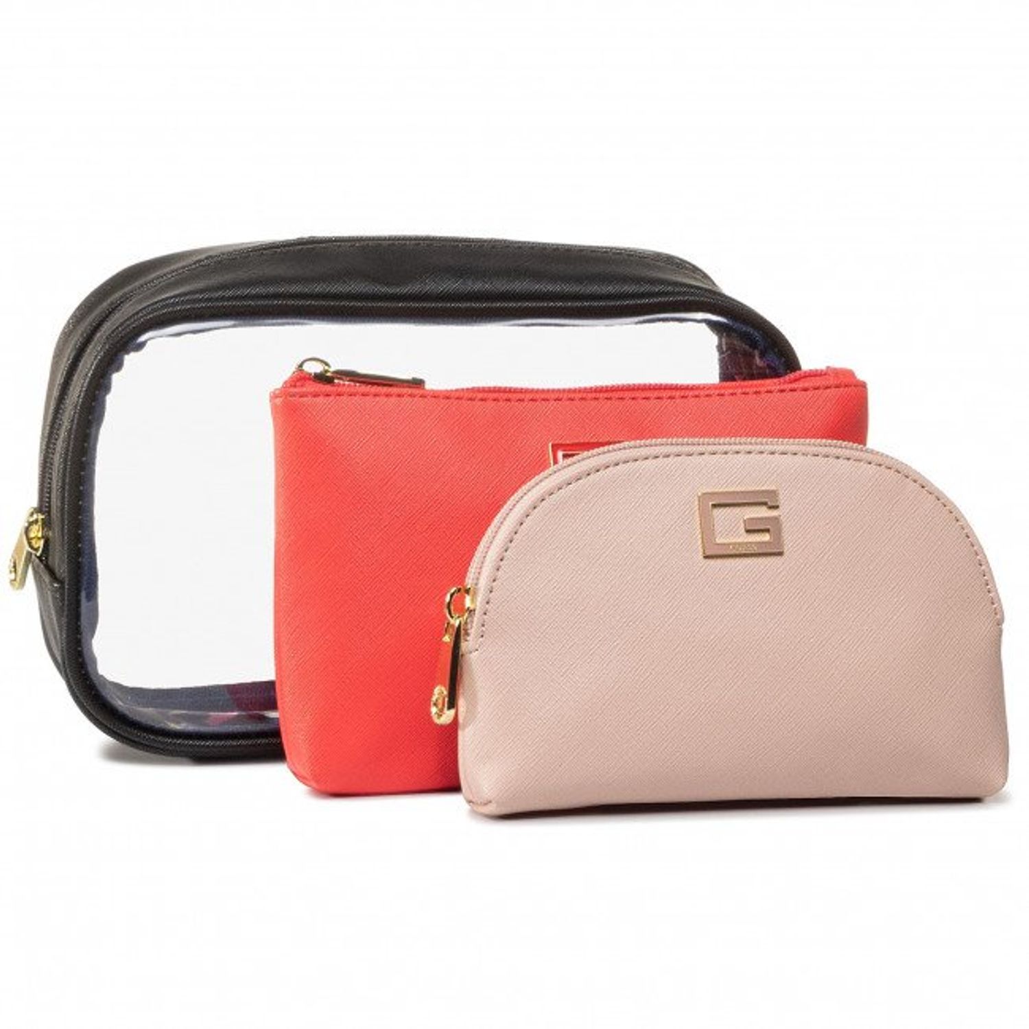 Guess - Portfard 3 in 1 Guess, Model Nohea, Transparent - elefant.ro