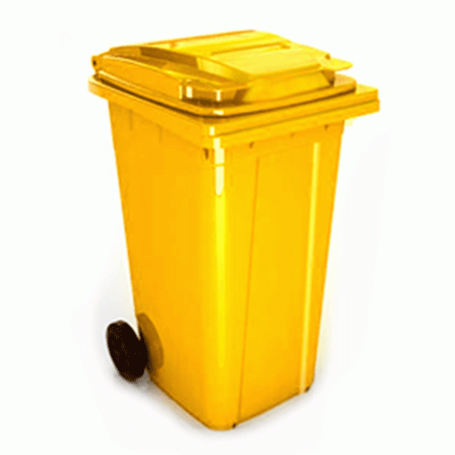 Raki - RAKI ICIKALA Pubela gunoi cu roti 80l galbena - elefant.ro