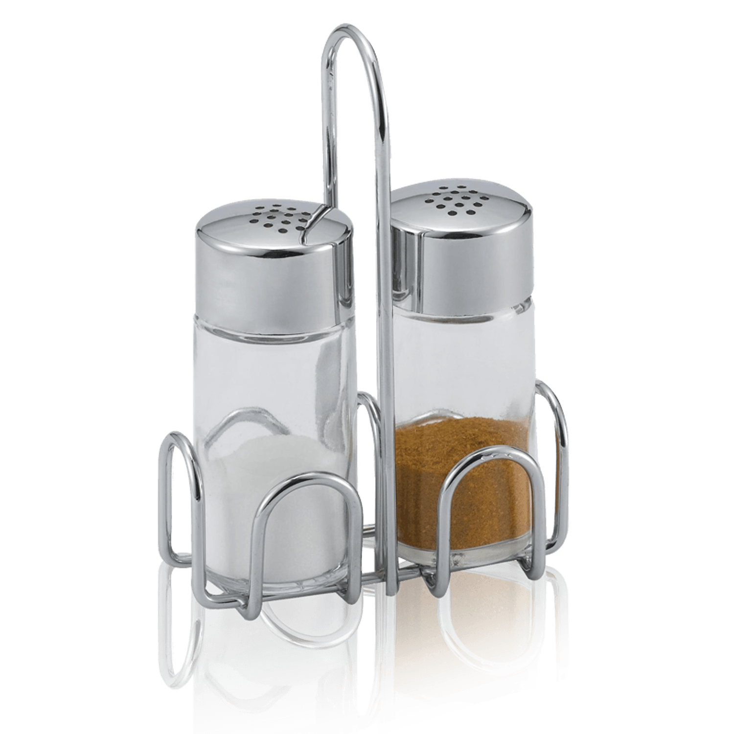 Raki - Solnita si pipernita cu suport cromat RAKI EKO LINE set 3 piese ...