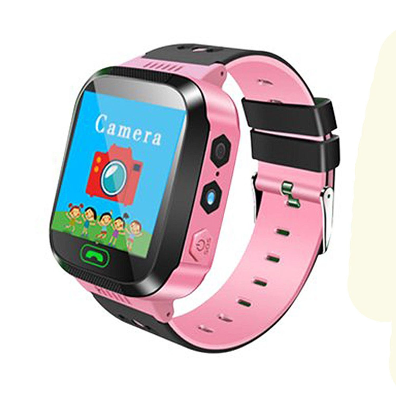 SIKS - Ceas inteligent roz pentru copii, slot card microSIM, functie ...