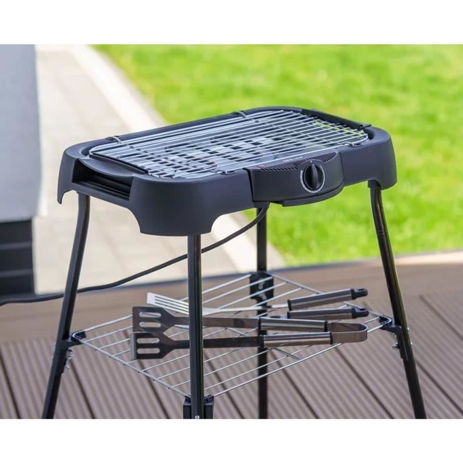 Mirpol - Gratar gradina electric, grill dreptunghiular, 2000 W ...