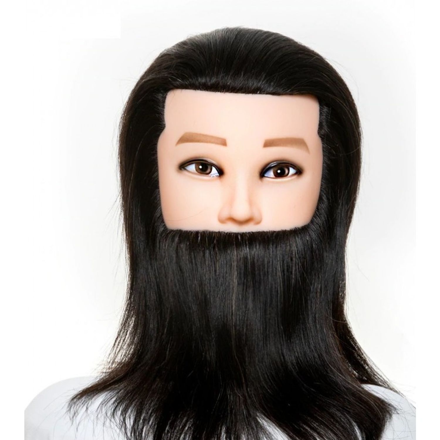 Cosmeticos - Cap de manechin barbat cu par si barba pentru practica ...