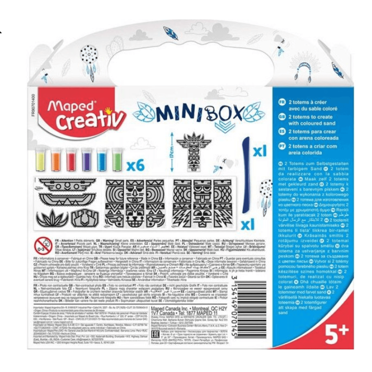 Maped - Set Creativ, Mini box, nisip colorat, Maped - elefant.ro