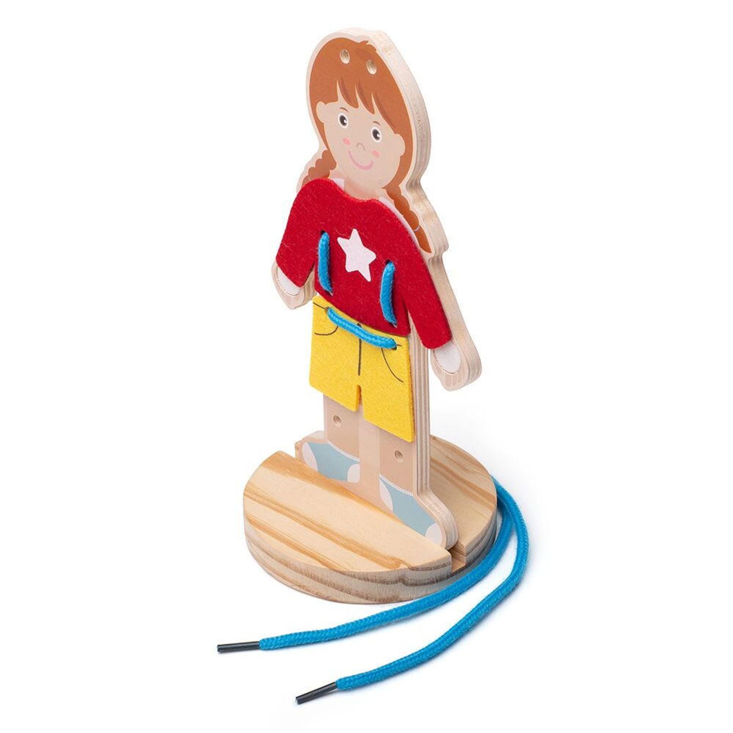 BigJigs Toys - Joc de indemanare - Imbraca fetita - elefant.ro