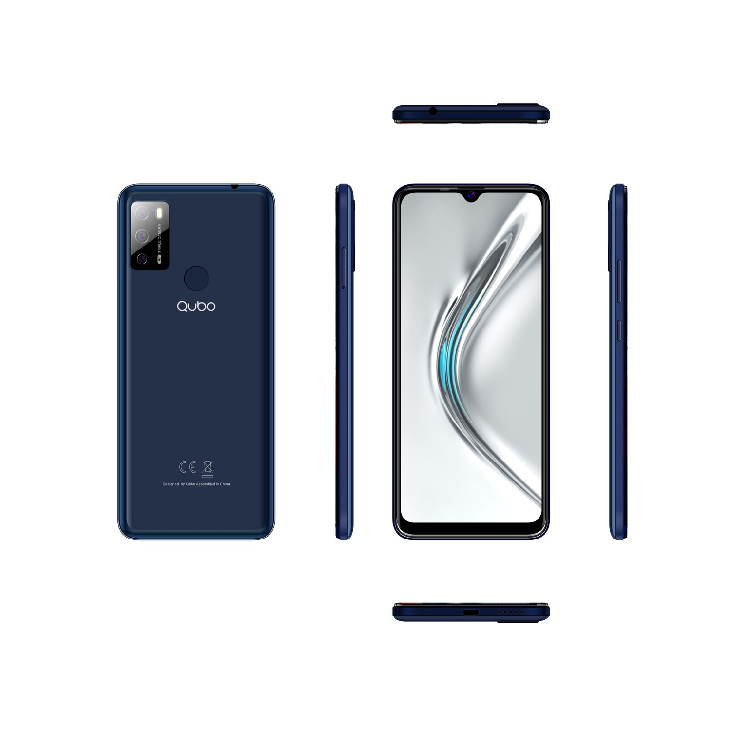 Qubo - Telefon mobil QUBO P-668, 653 inch, 4GB RAM, 64GB, 4G, Albastru ...