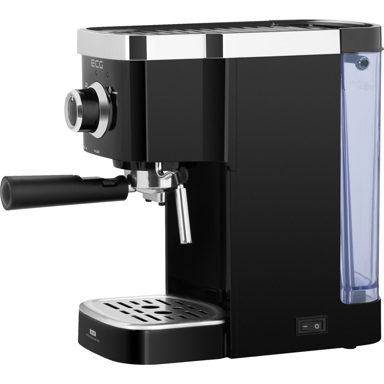 ECG - Espressor manual ECG ESP 20301 Negru, 1450 W,1.25 L, dispozitiv ...