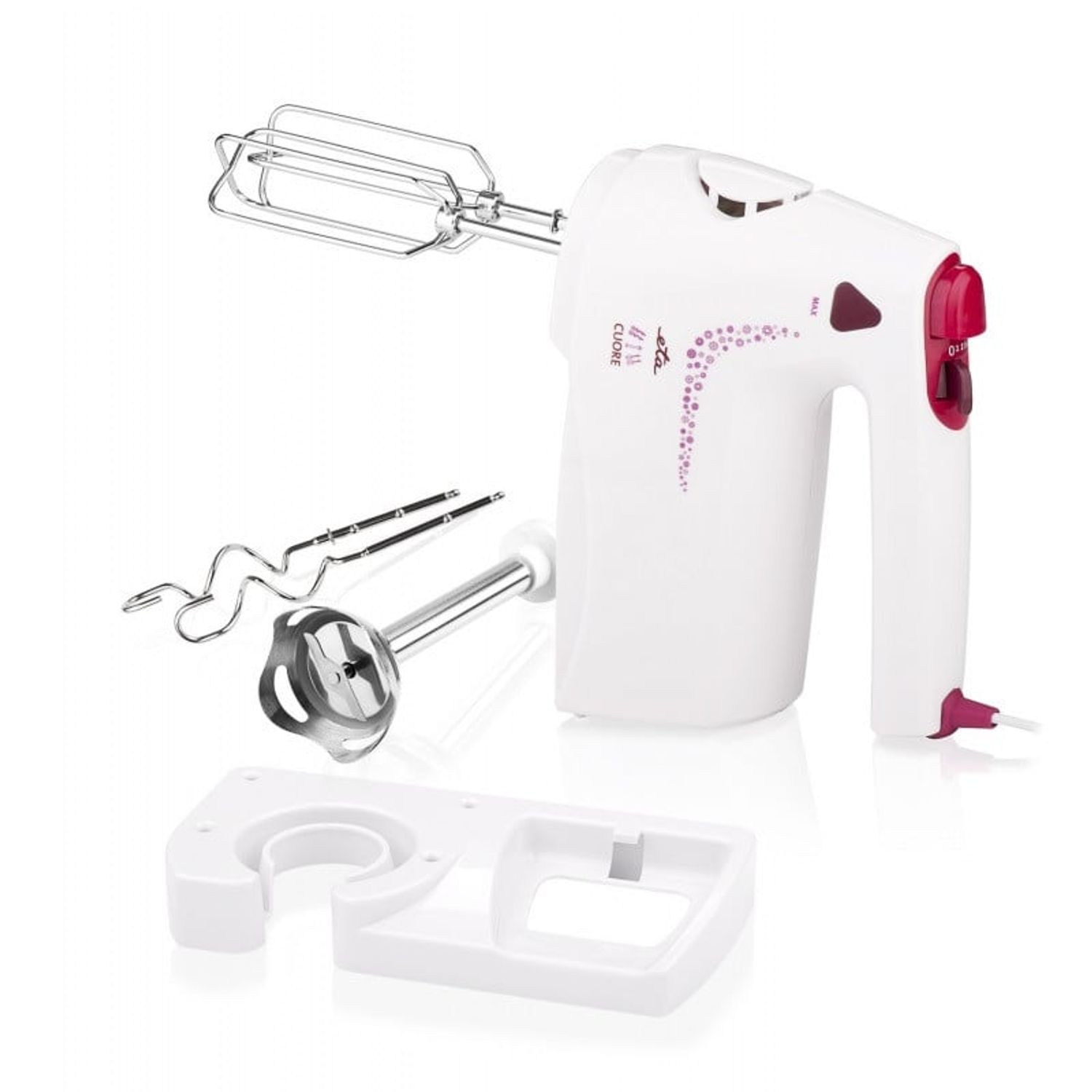 ETA - Mixer de mana ETA Cuore 1089 alb, 350 W, 4 viteze, TURBO, 2 ...