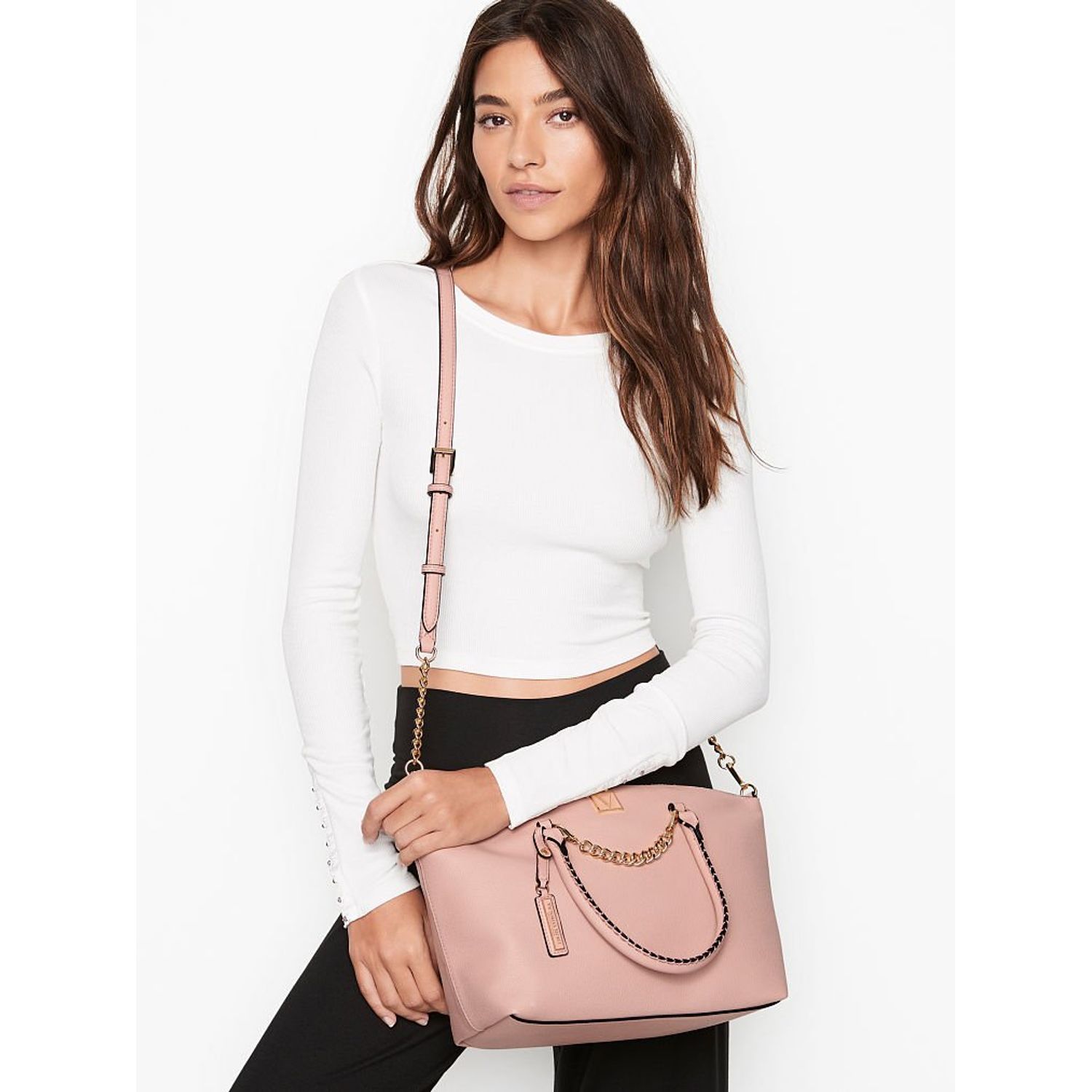 Victoria's Secret - Geanta, Victoria's Secret, Slouchy Satchel, Orchid ...