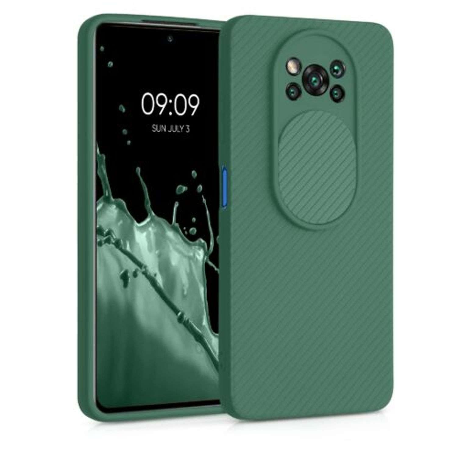kwmobile - Husa pentru Xiaomi Poco X3 NFC/Poco X3 Pro, Silicon, Verde, 54867.57, Kwmobile ...