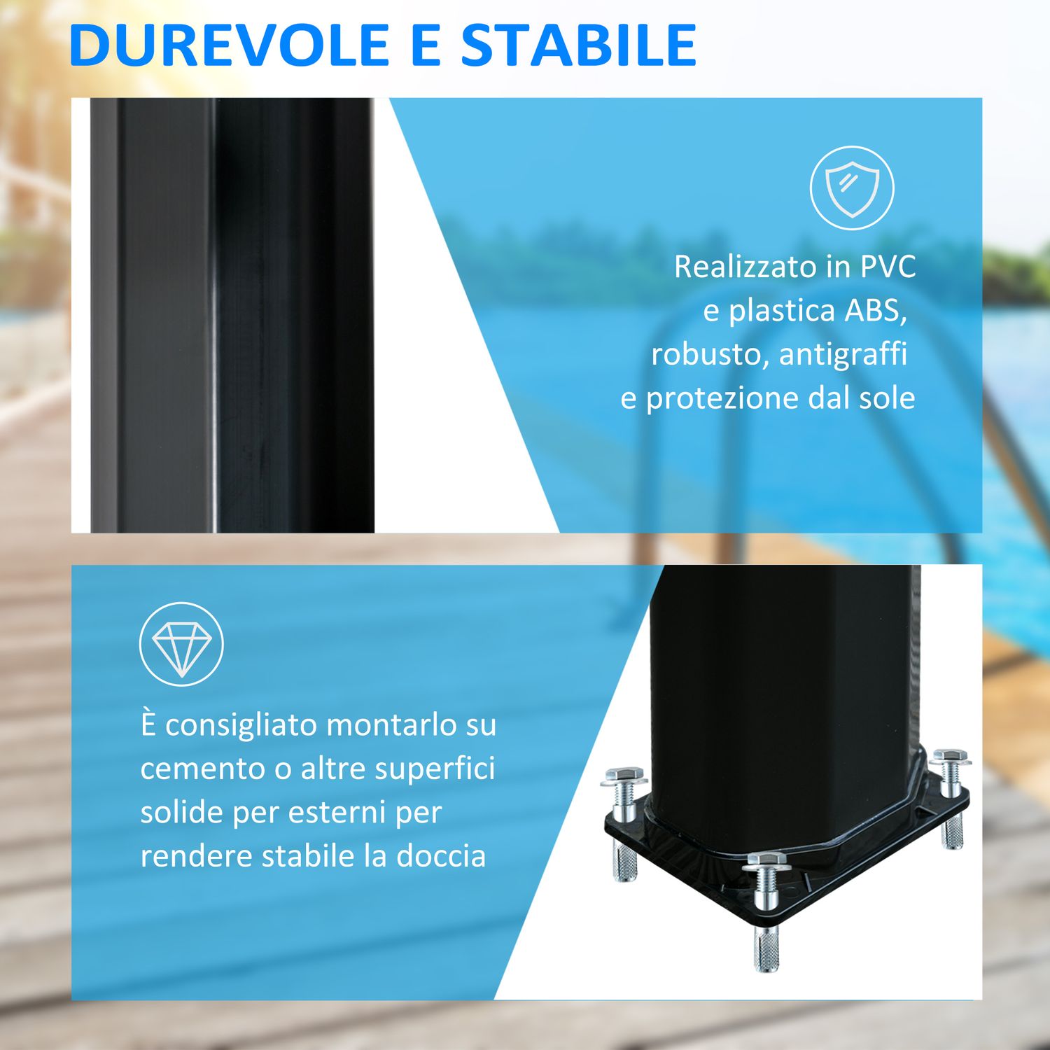 Outsunny - Dus Outsunny Solar de Gradina Incalzit 55° pentru Exterior ...