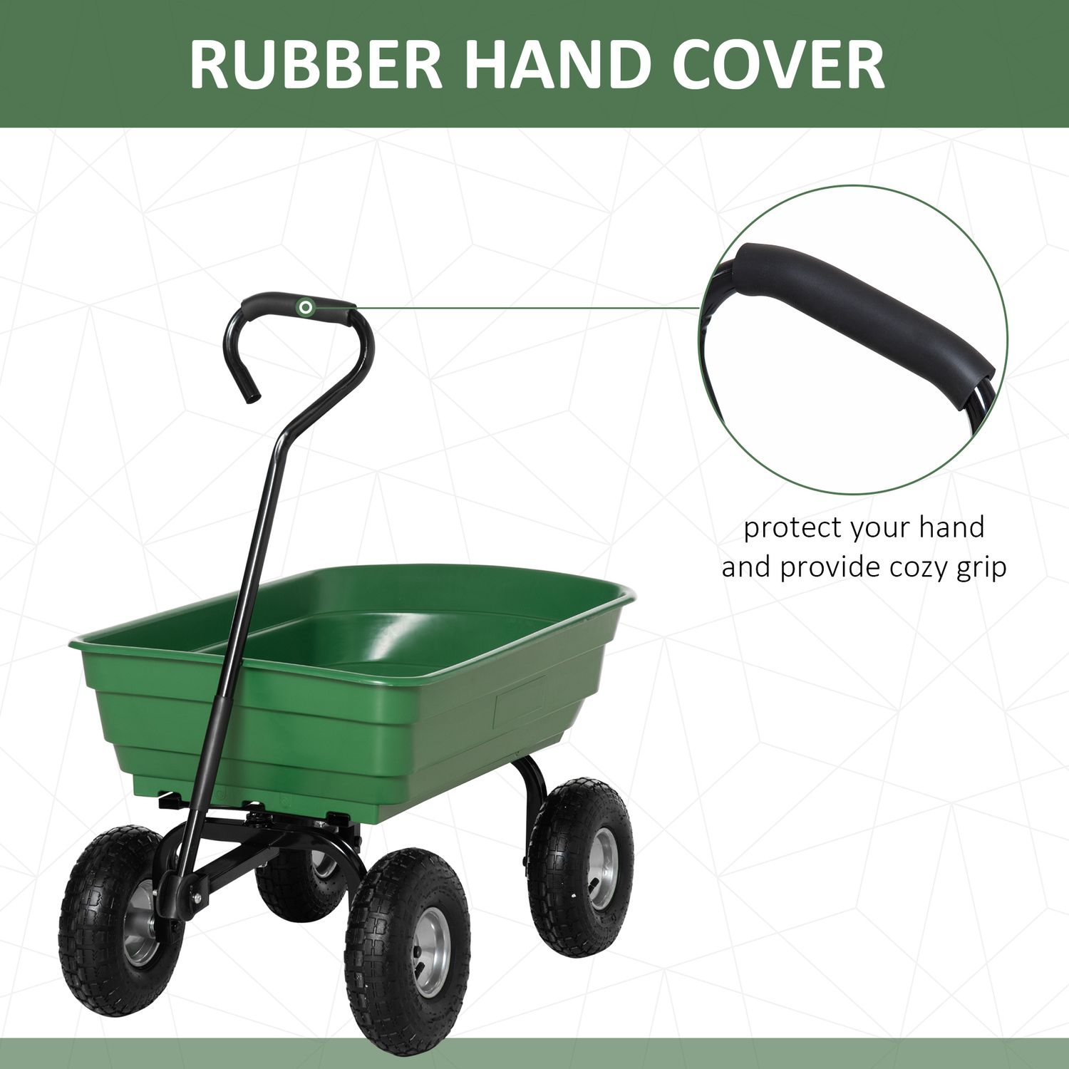 Outsunny - Carucior de Gradina Outsunny cu Structura din Otel si ...