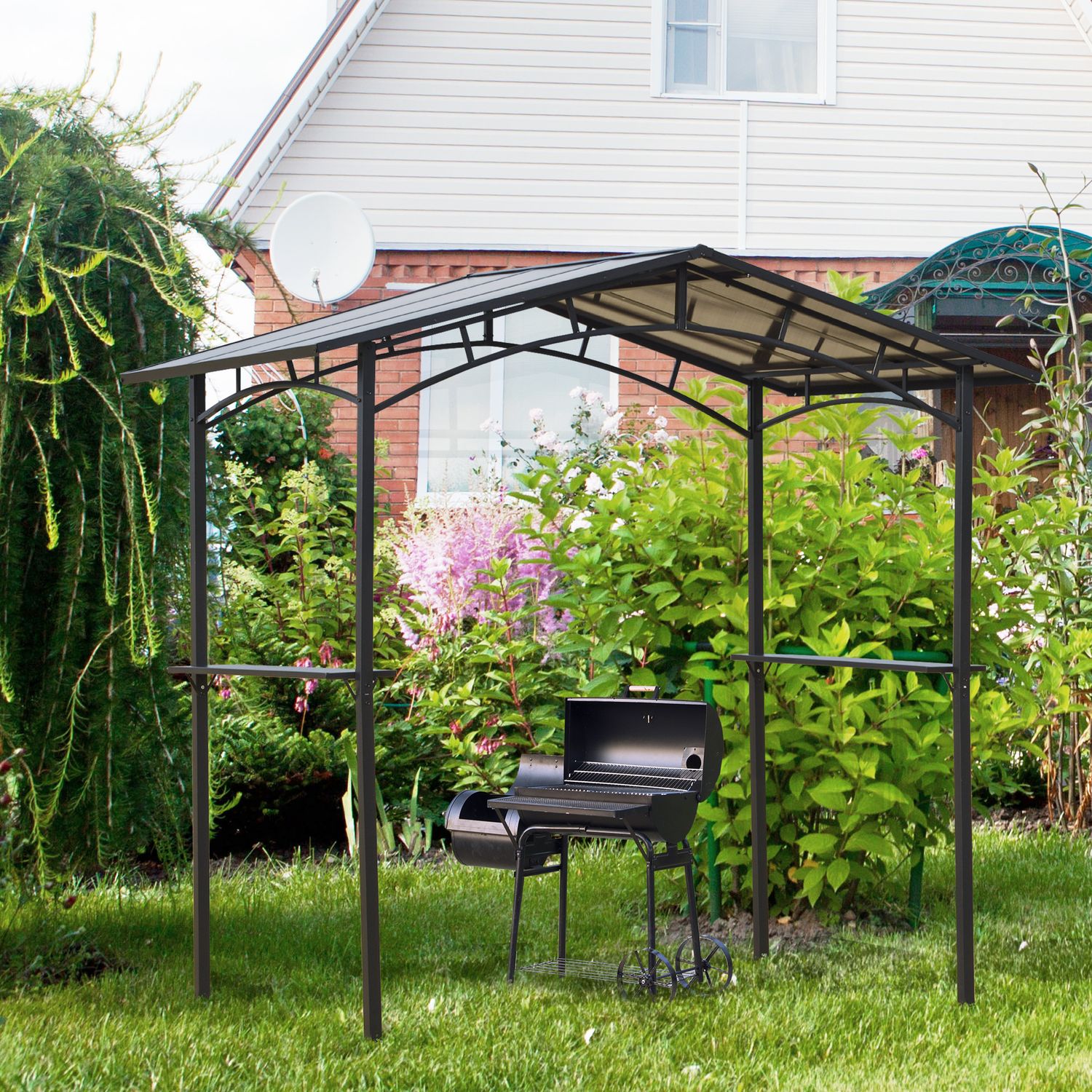 Outsunny - Outsunny Foisor de Gradina pentru Barbecue BBQ cu Acoperis ...