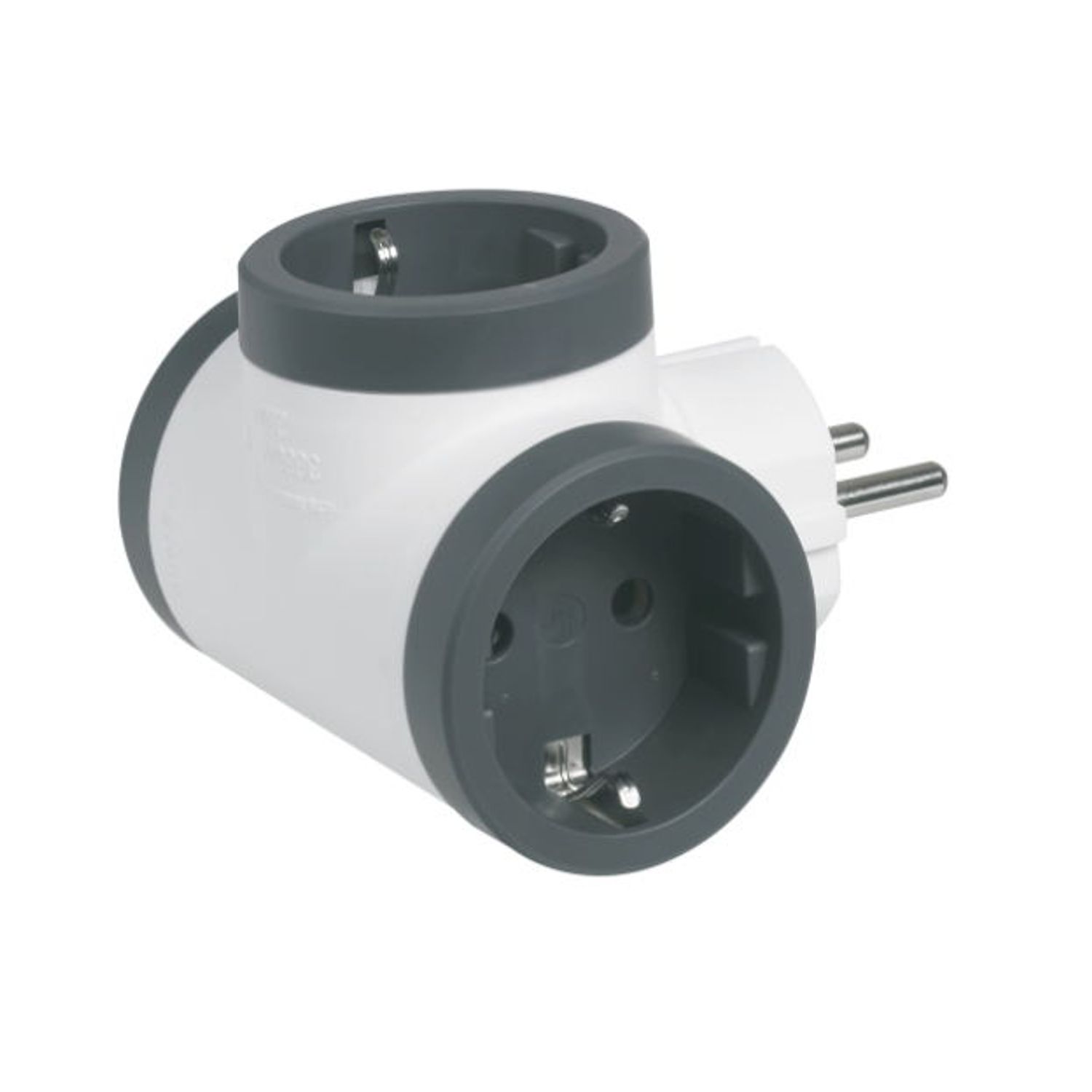 LEGRAND - Adaptor priza Legrand L694520, 3 prize (Negru/Alb) - elefant.ro