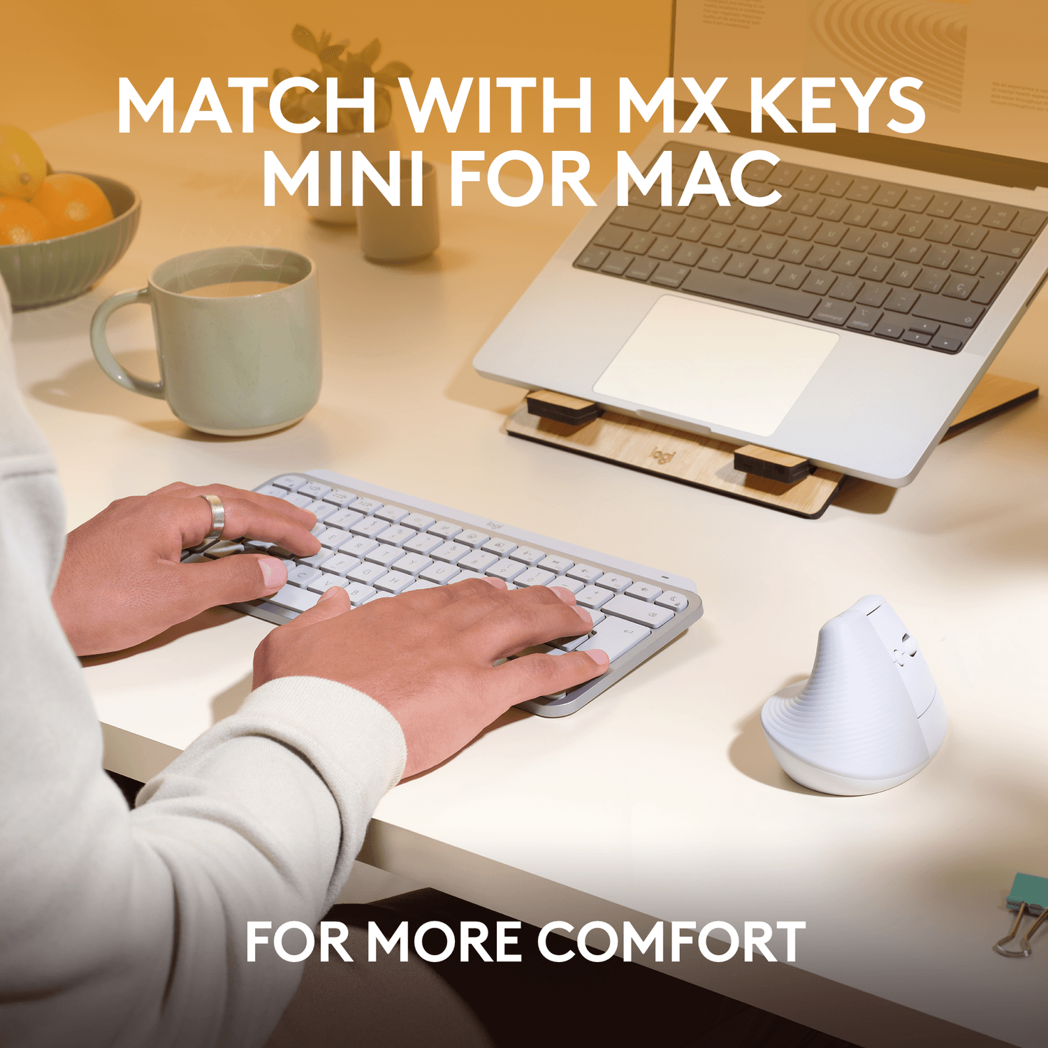 Logitech - Mouse Wireless Logitech Lift for Mac, Vertical Ergonomic ...