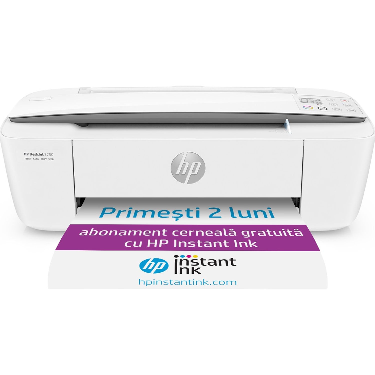 HP - Multifunctional HP DeskJet 3750, Inkjet, A4, 8ppm, Duplex, Wi-Fi ...