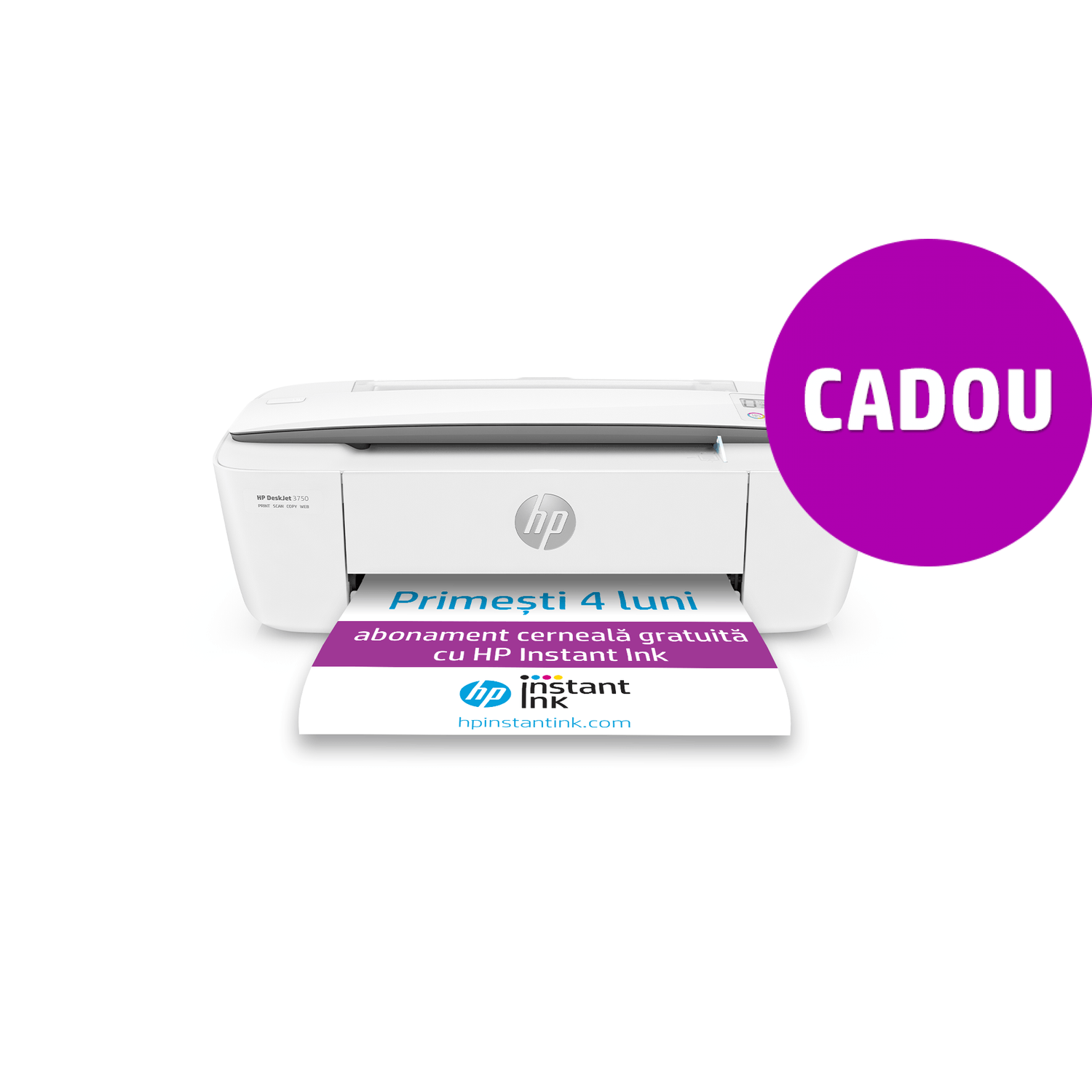 HP - Multifunctional HP DeskJet 3750, Inkjet, A4, 8ppm, Duplex, Wi-Fi ...