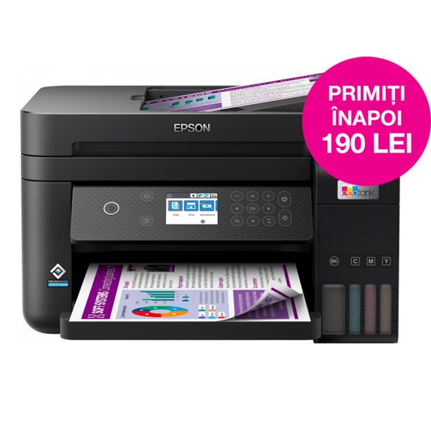 Epson - Multifunctional Epson EcoTank L6270, inkjet, A4, 15.5ppm ...