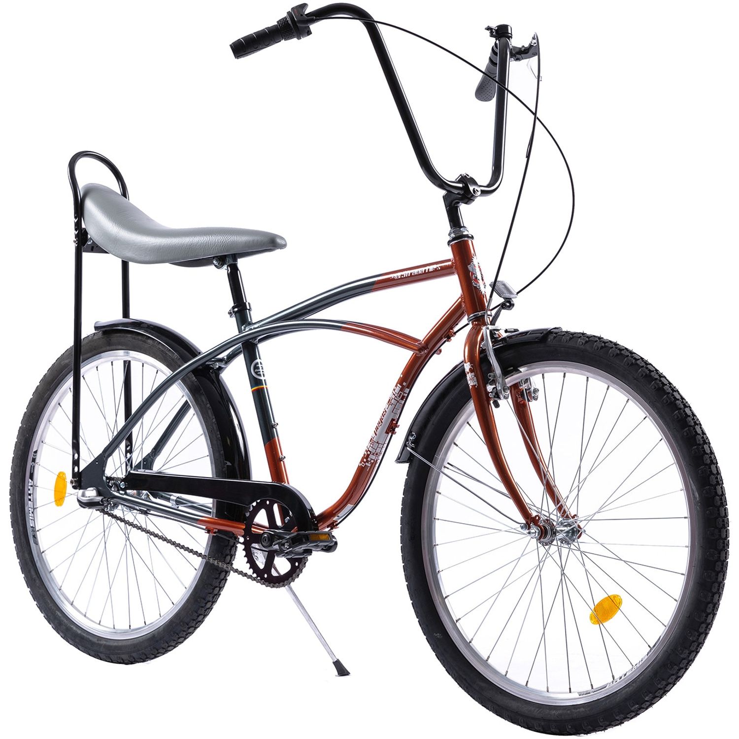 Pegas - Bicicleta Pegas Strada 1, cadru aluminiu, 3S (Maro) - elefant.ro