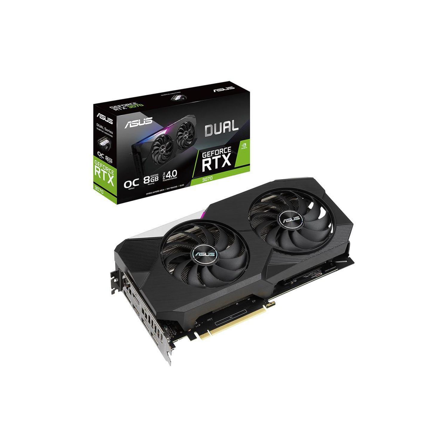 ASUS - Placa video ASUS Dual GeForce® RTX™️ 3070 OC V2 LHR, 8GB GDDR6 ...