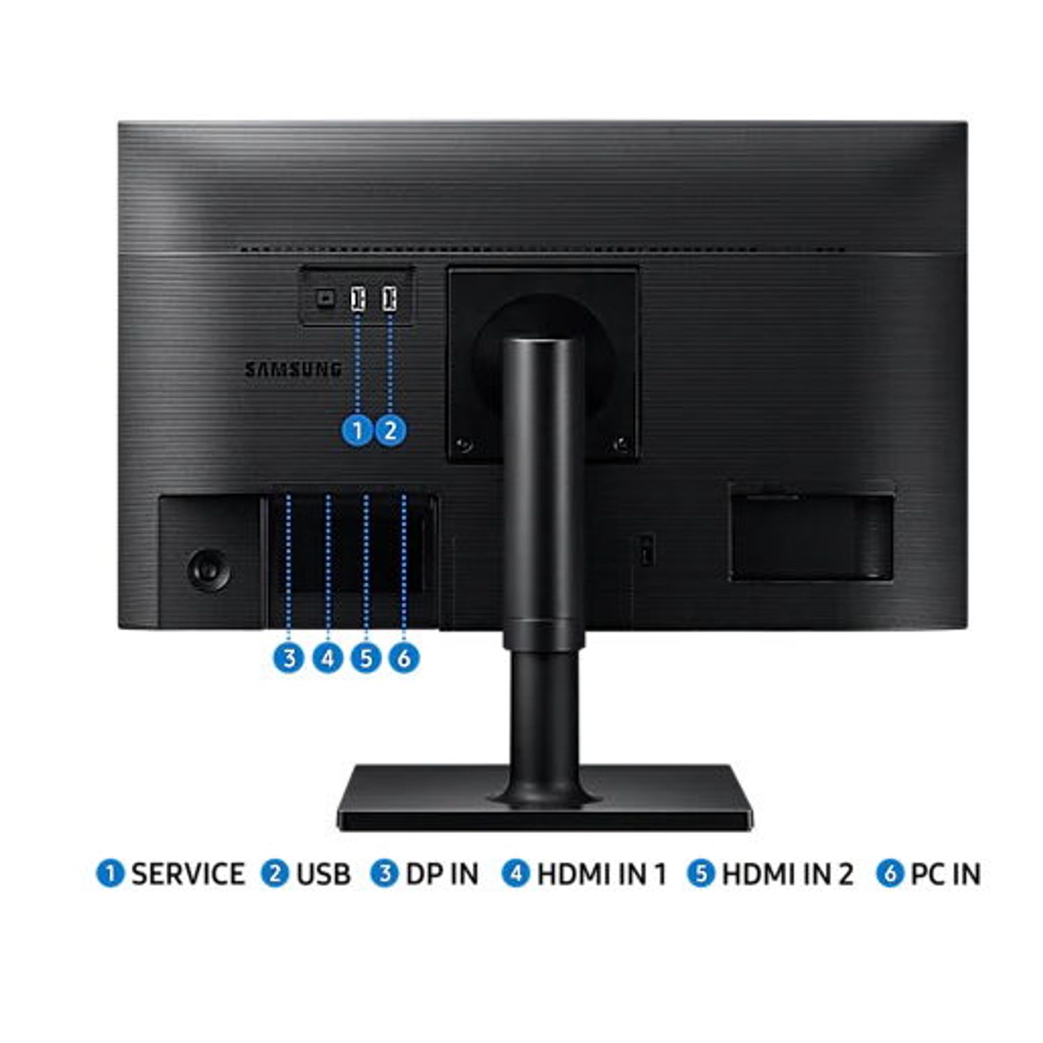 Samsung - Monitor IPS LED Samsung 22" LF22T450FQRXEN, Full HD ...