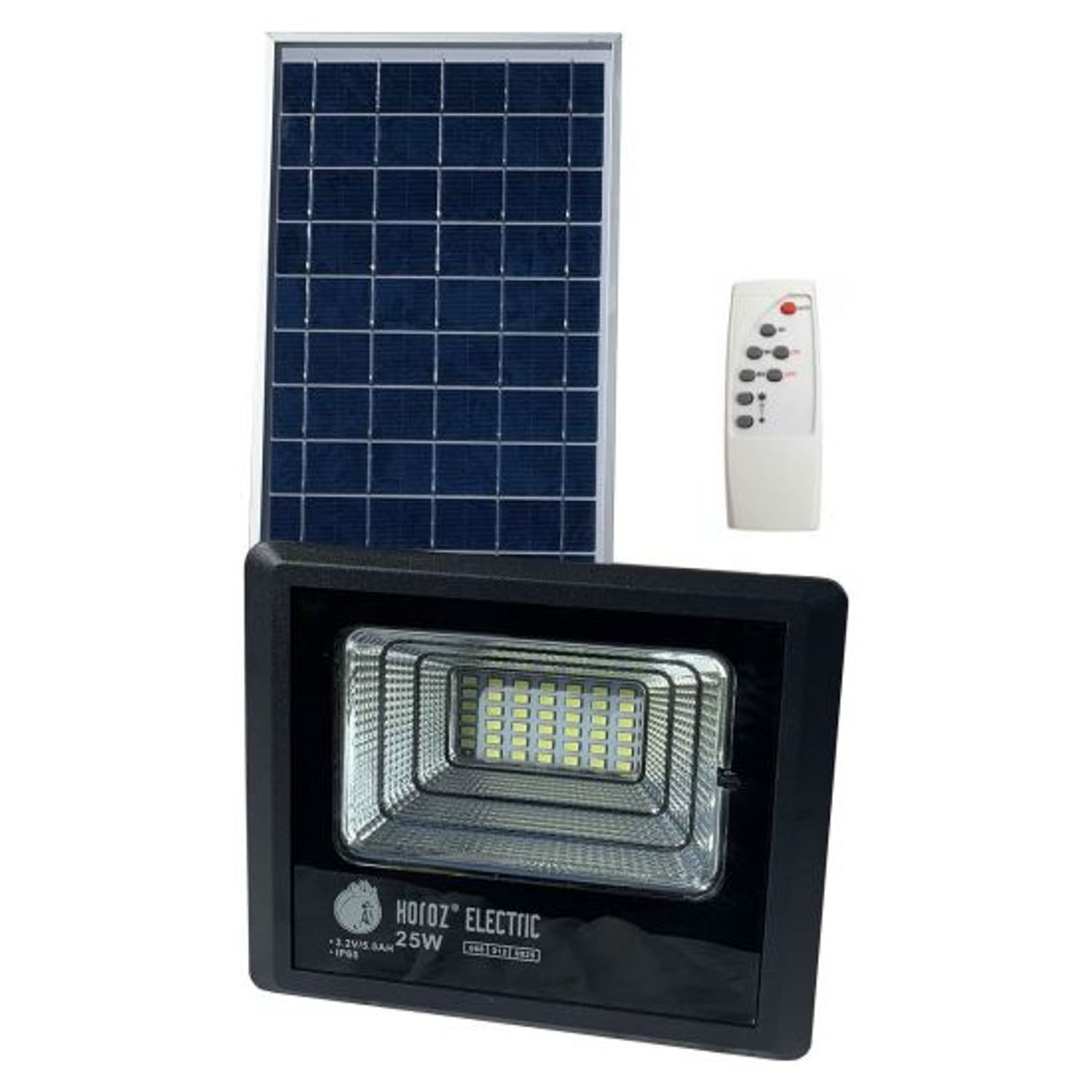 Horoz Electric - Proiector cu panou solar Tiger-25, Li-Ion, telecomanda ...