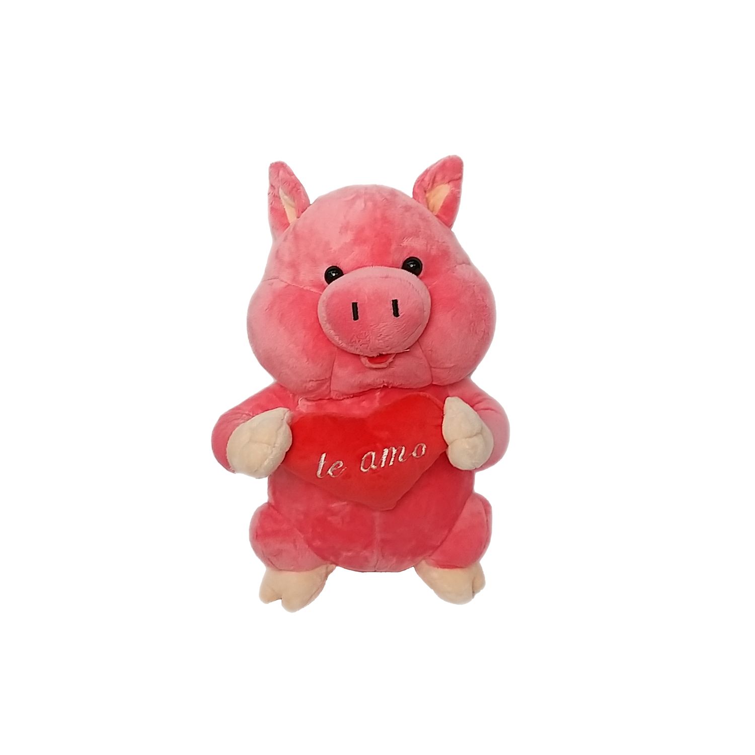 Nichita - Porcusor de plus Te Amo, Nichita Impex, 26 cm, roz - elefant.ro