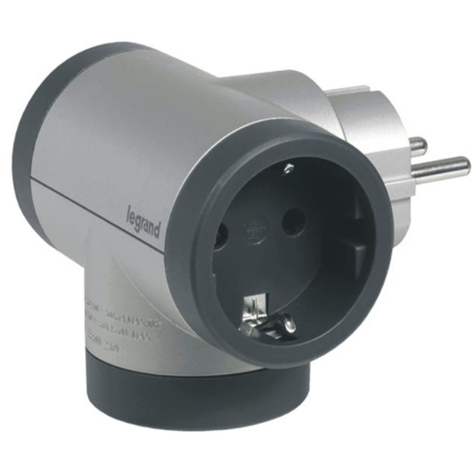 Legrand - Adaptor priza Legrand L694524, 2 prize, USB Tip A/C (Argintiu ...