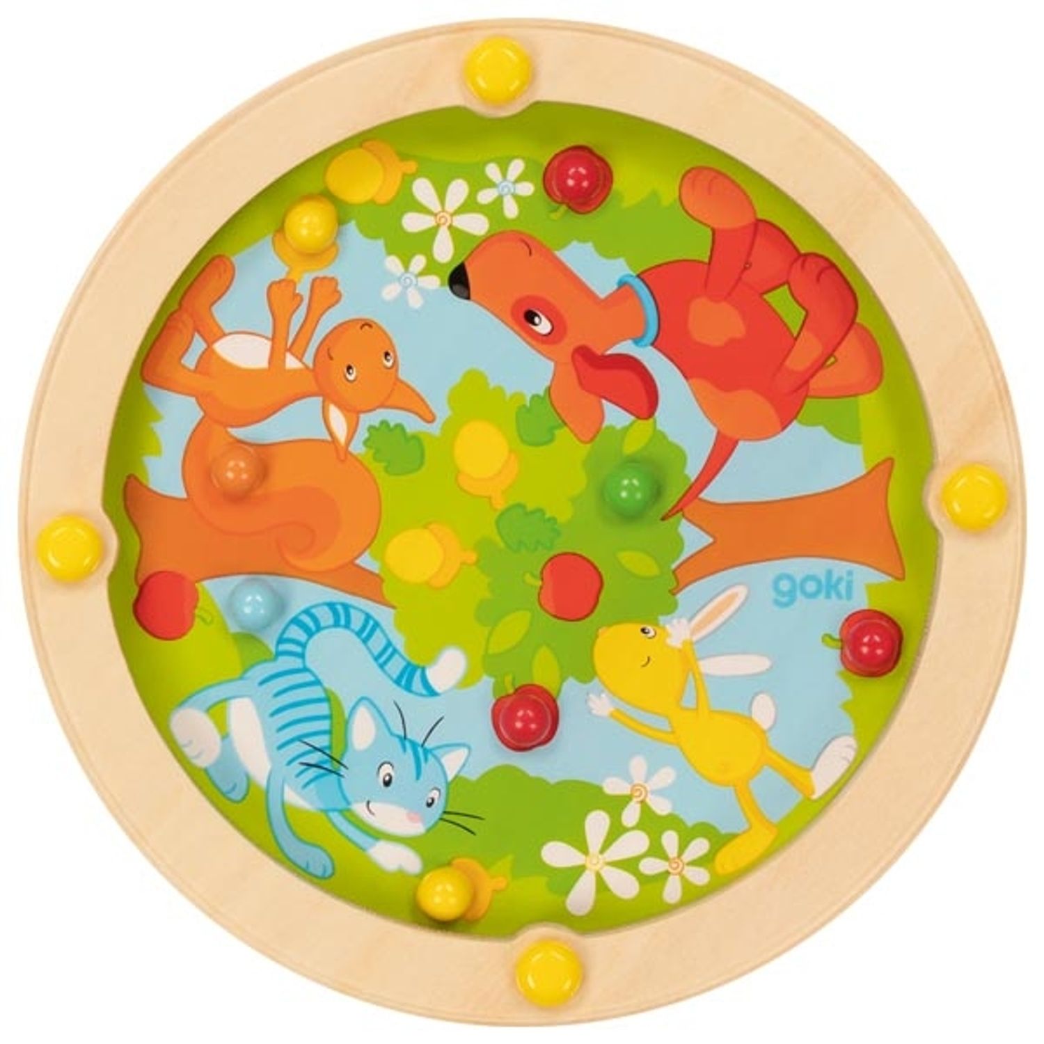 Goki - Set jucarii de dexteritate: gradina, ferma si santier de ...