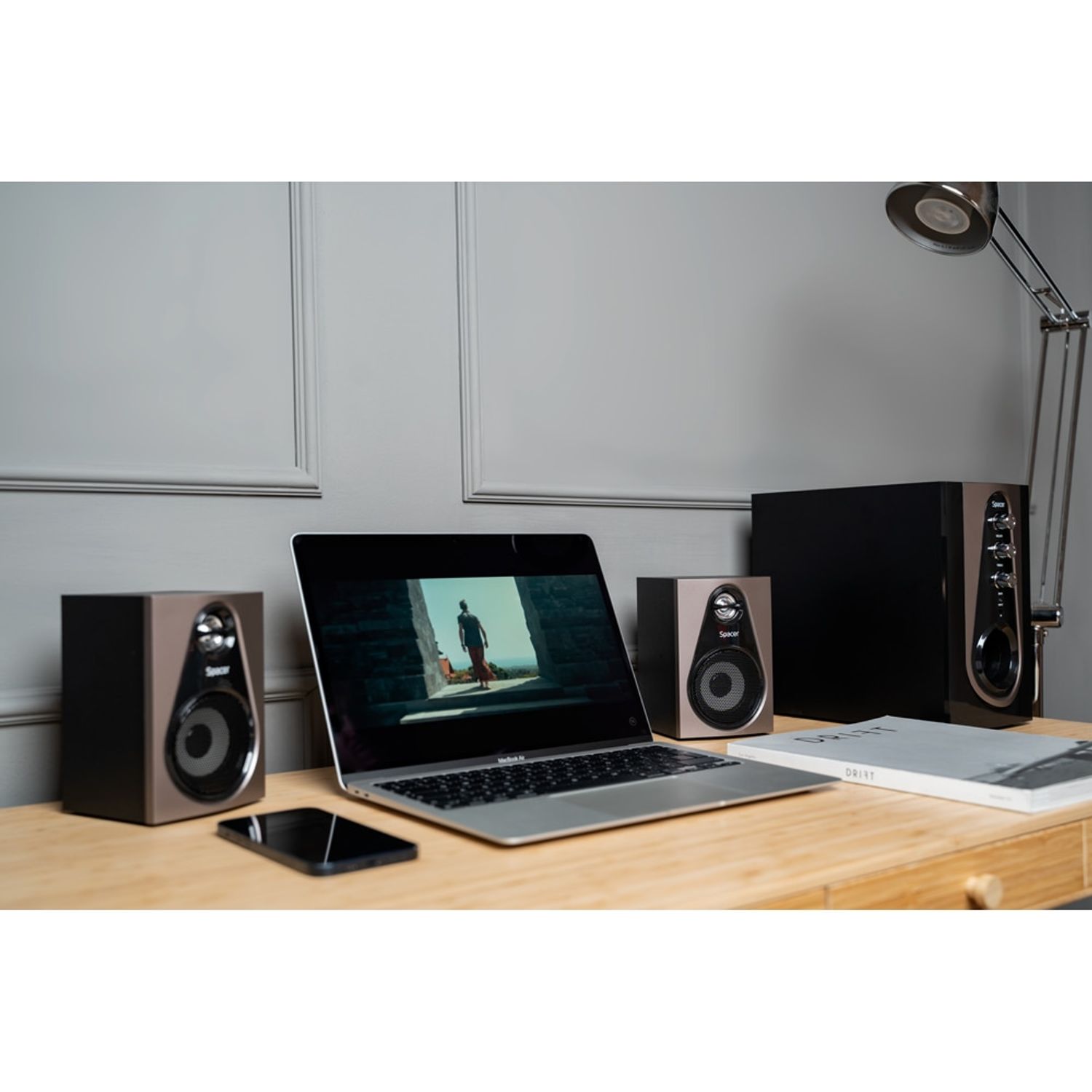 Spacer - Set boxe 2.1 Spacer Paris, RMS 30W, bluetooth, telecomanda ...