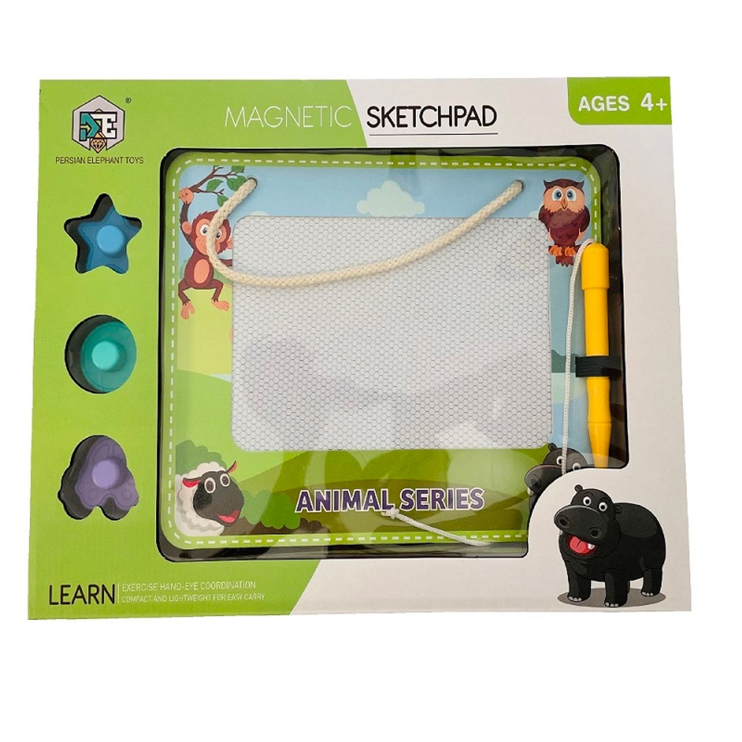 DANETI - Tabla magnetica educativa cu stampile si sabloane animale ...