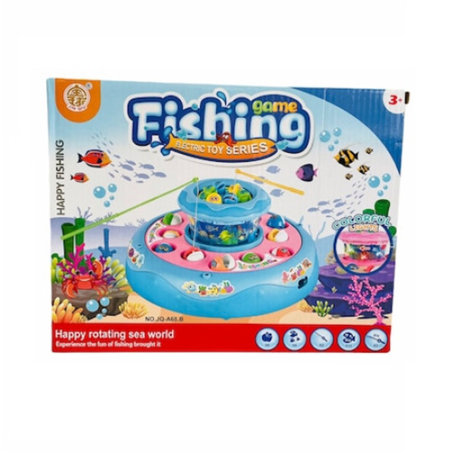 DANETI - Joc interactiv de pescuit, rotativ, 4 undite, 18 pestisori ...