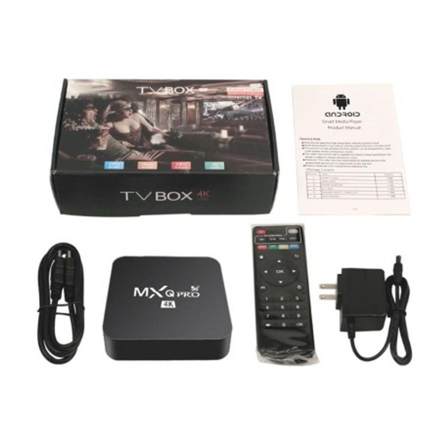 Techstar - Mini PC TV Box Techstar® MXQ PRO UltraHD 4K, TV BoxQuad-Core ...