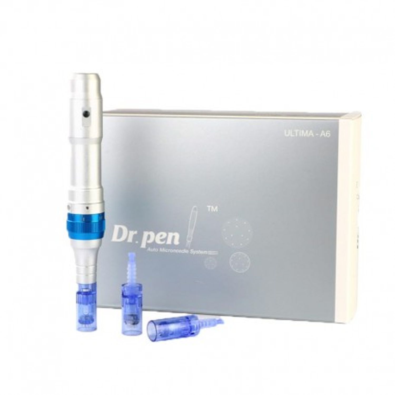 Techstar - DermaPen Techstar® Dr Pen A6, 2 Capete de Rezerva, Ace Otel ...