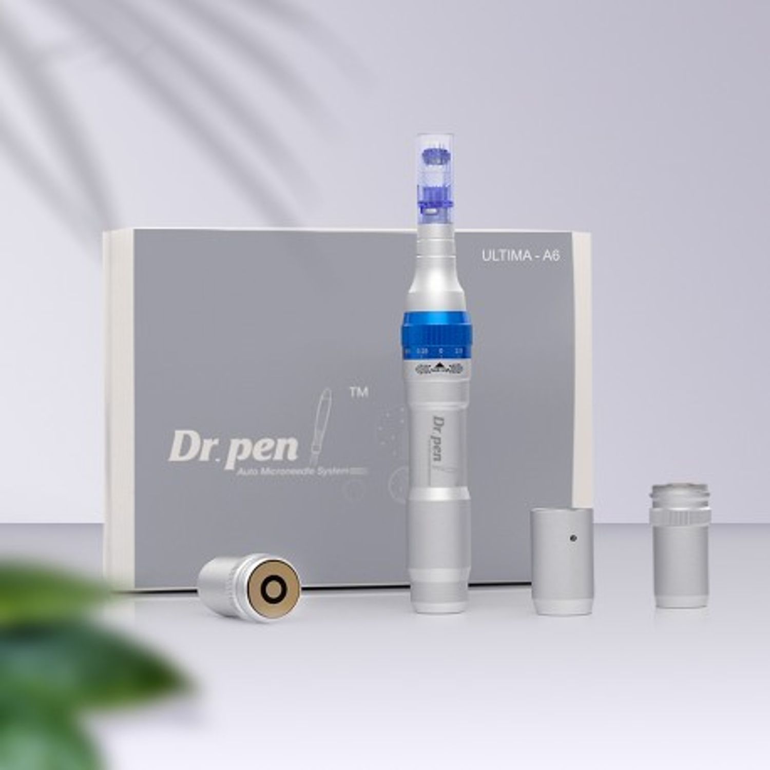 Techstar - DermaPen Techstar® Dr Pen A6, 2 Capete de Rezerva, Ace Otel ...