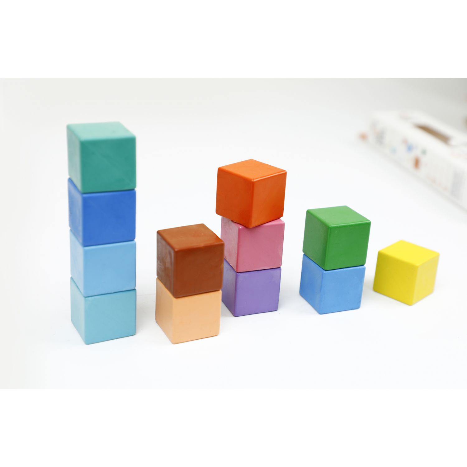 Avenir - Set de 6 creioane cerate in forma de cub, Haku Yoka - culori ...