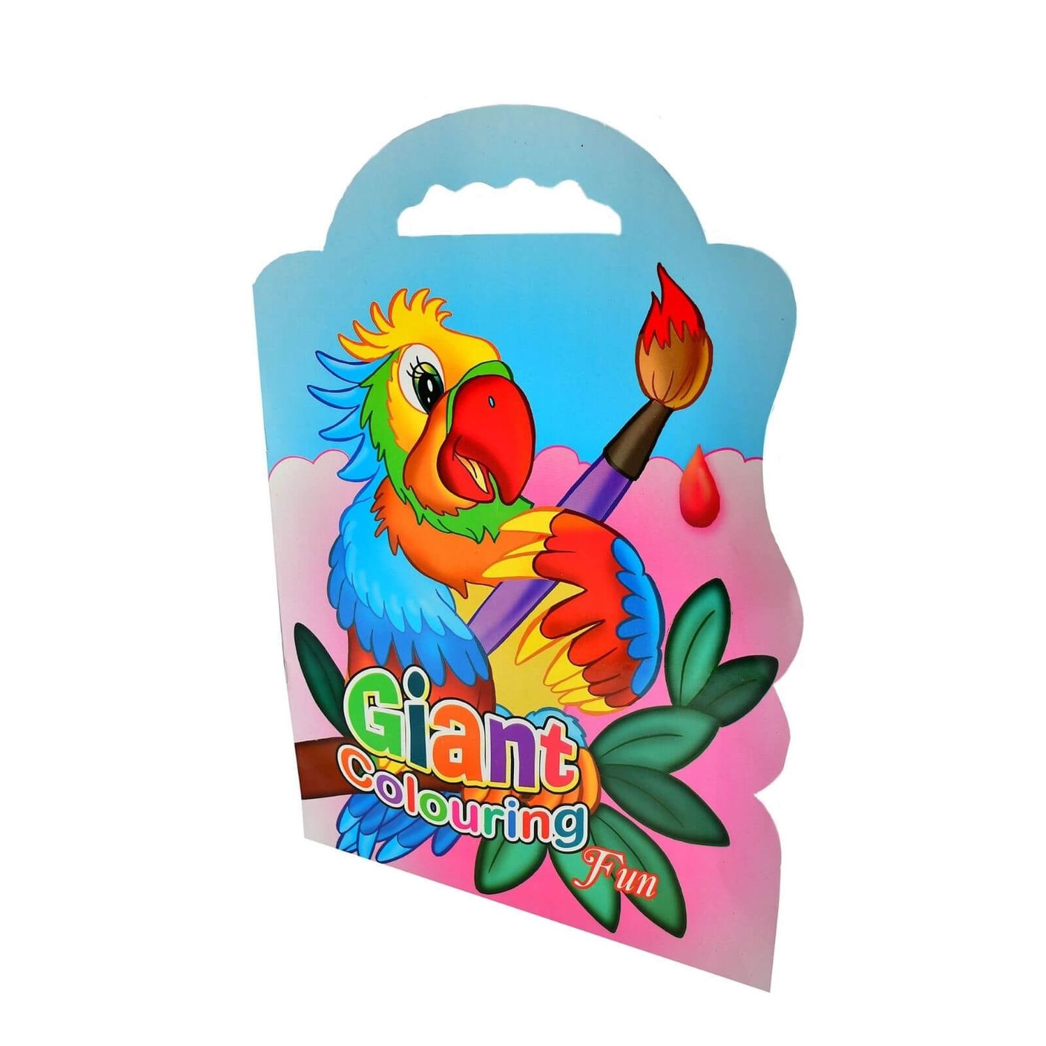 Junior - Carte de colorat, format A3, 8 pagini, coperta Papagal ...
