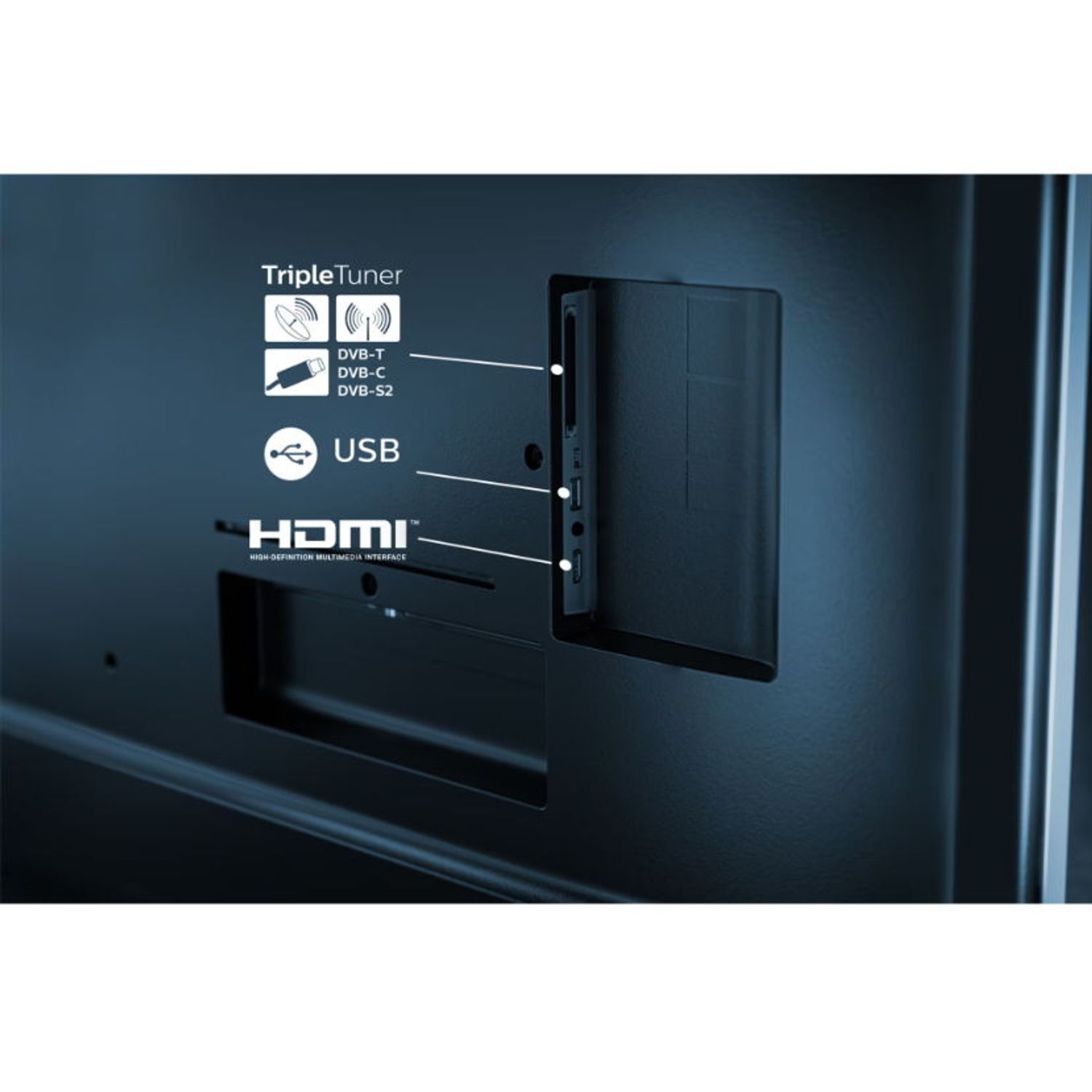 Philips - Televizor LED Philips 80 cm (32") 32PHS6808/12, HD, Smart TV ...