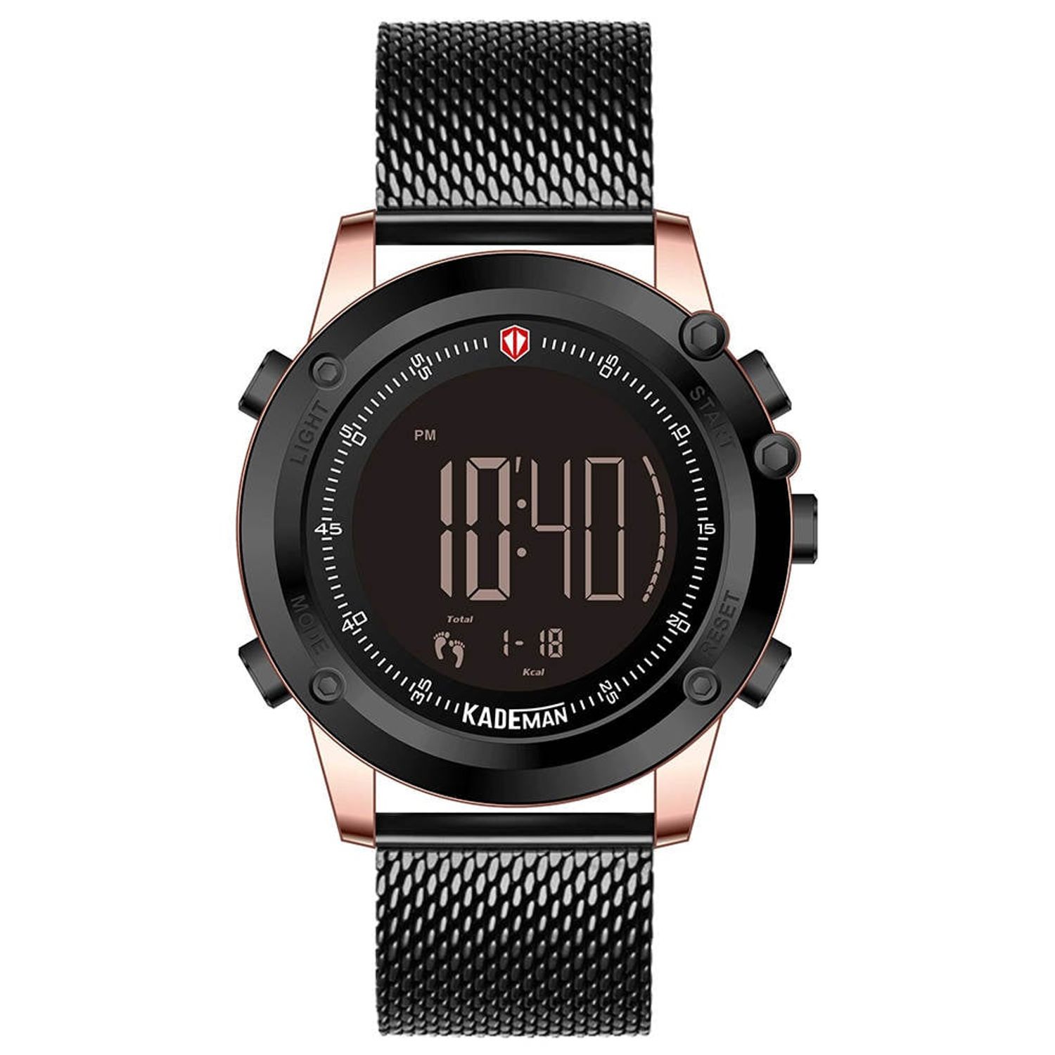 KADEMAN - Ceas barbatesc Kademan, Afisaj digital, Casual, Pedometru ...
