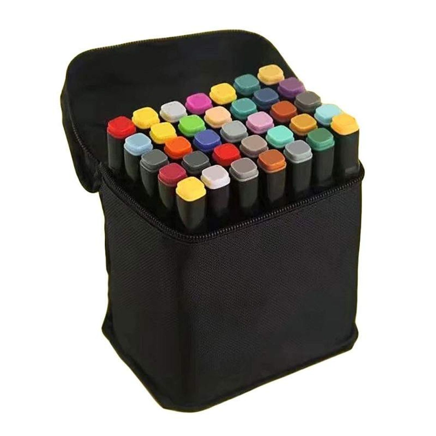 SIKS - Set 36 De Carioci Multicolor SIKS Cu 2 Capete, Marker Cu Cap ...