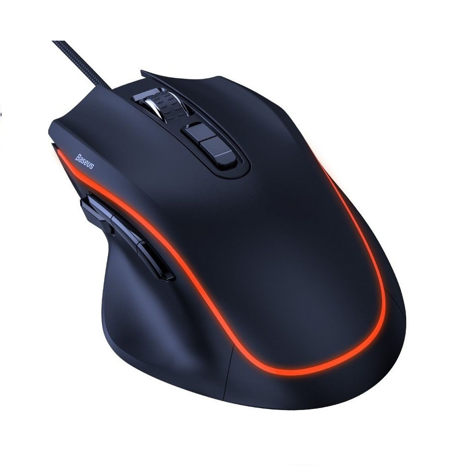 Baseus - Mouse Gaming Baseus GAMO, Iluminare LED, 9 Butoane, Conexiune ...