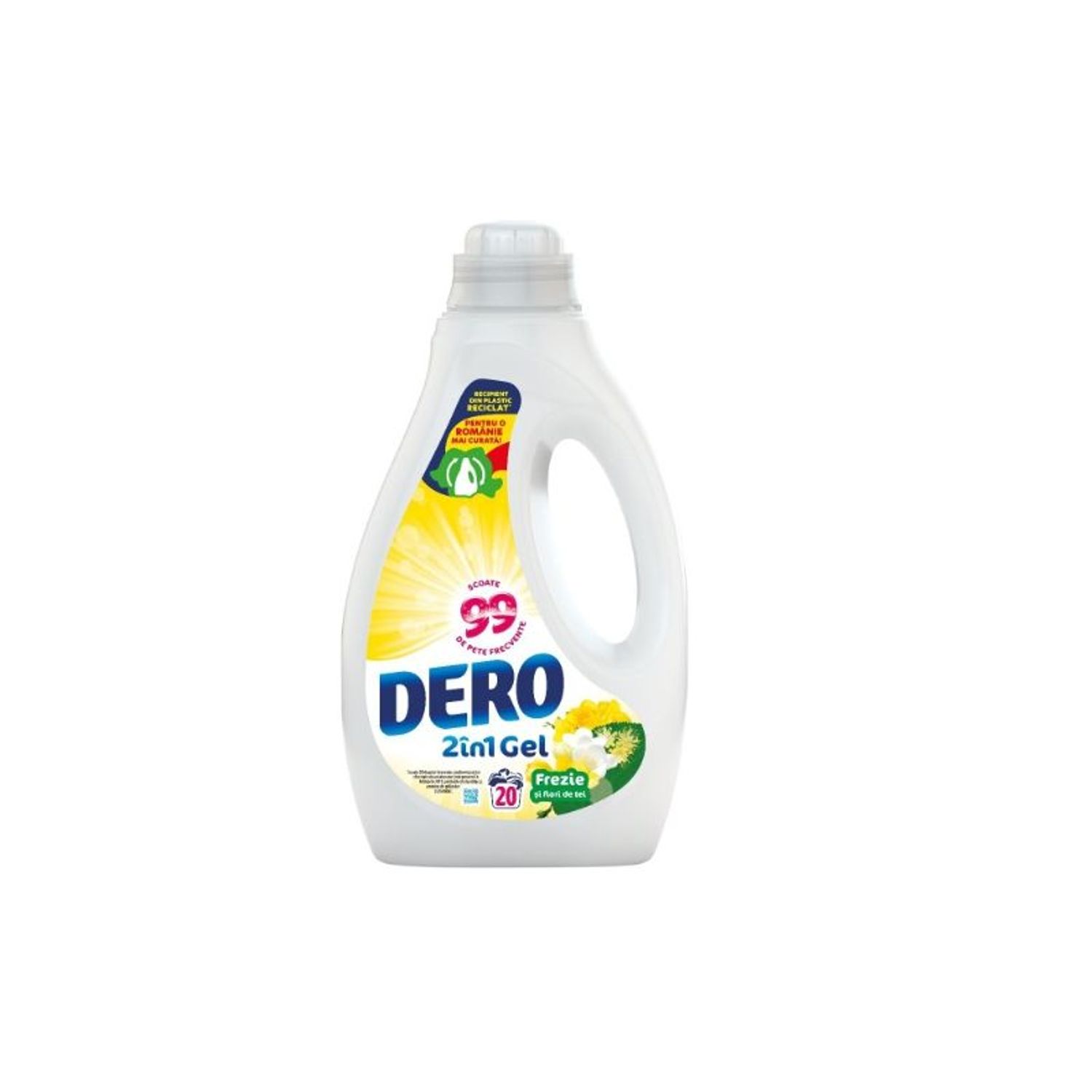 Dero - Detergent lichid Dero 2in1 Frezie, 20 spalari, 1L - elefant.ro