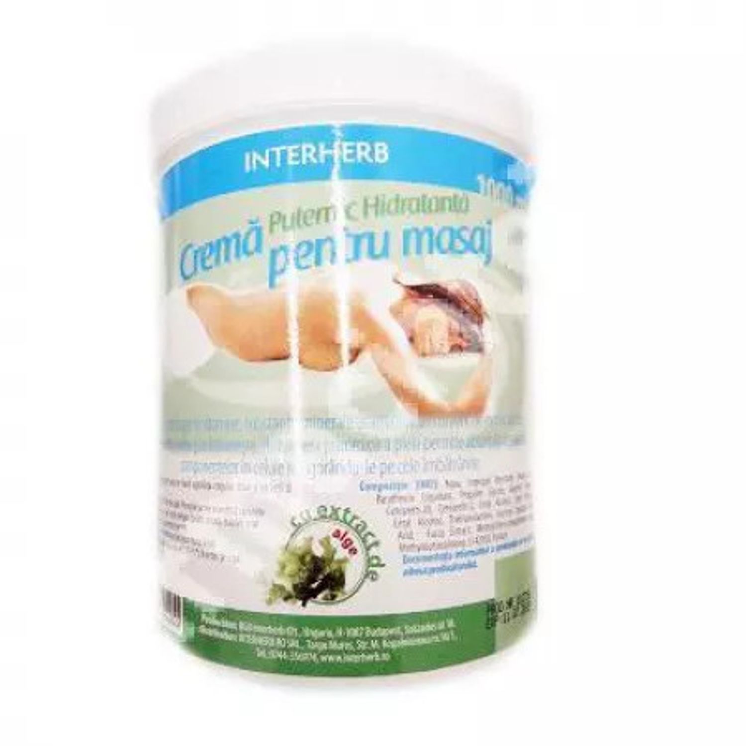 Interherb - Crema puternic hidratanta pentru masaj cu extract de alge ...