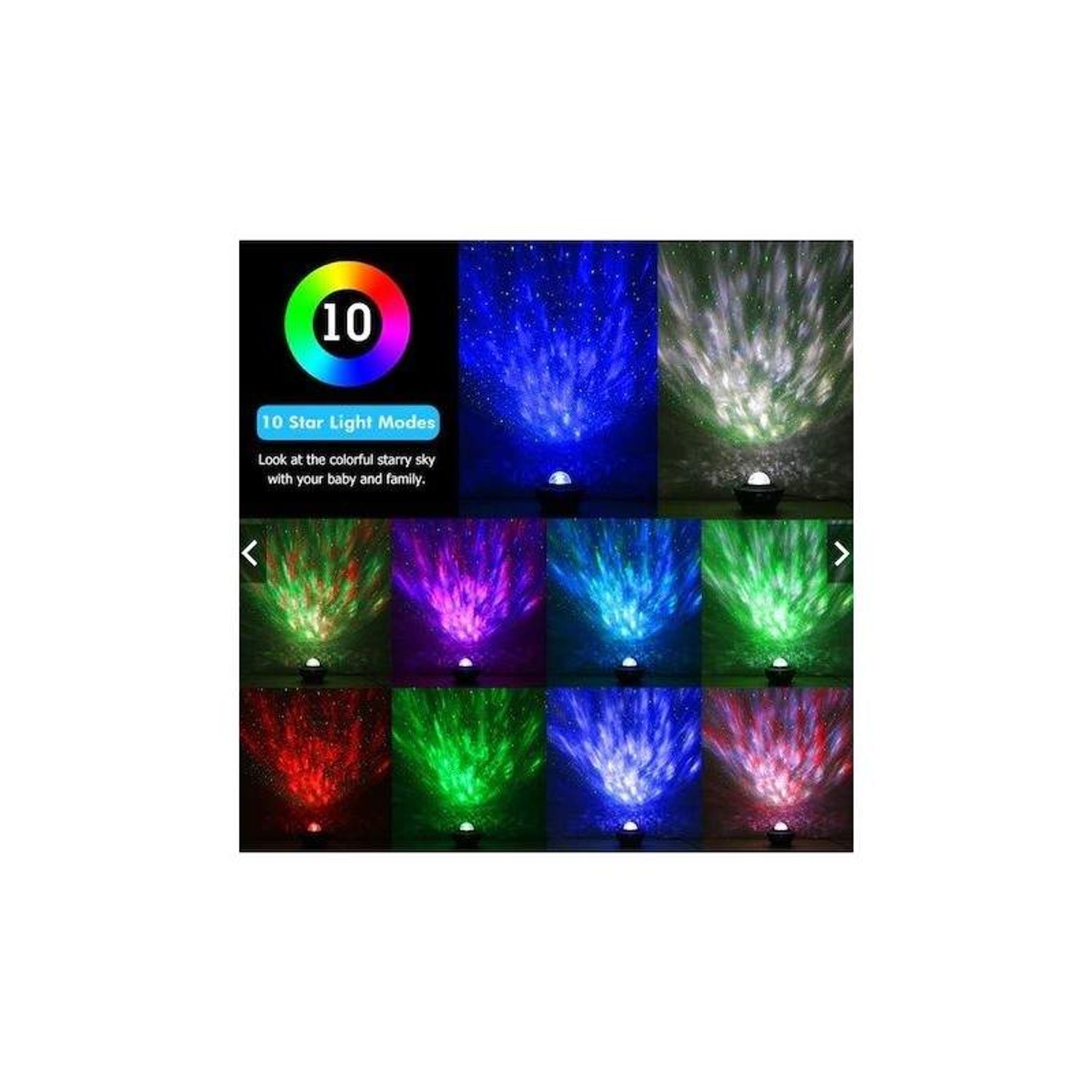 SIKS - Proiector Disco SIKS Cu Lumini LED Multicolore, Proiectie Stele ...