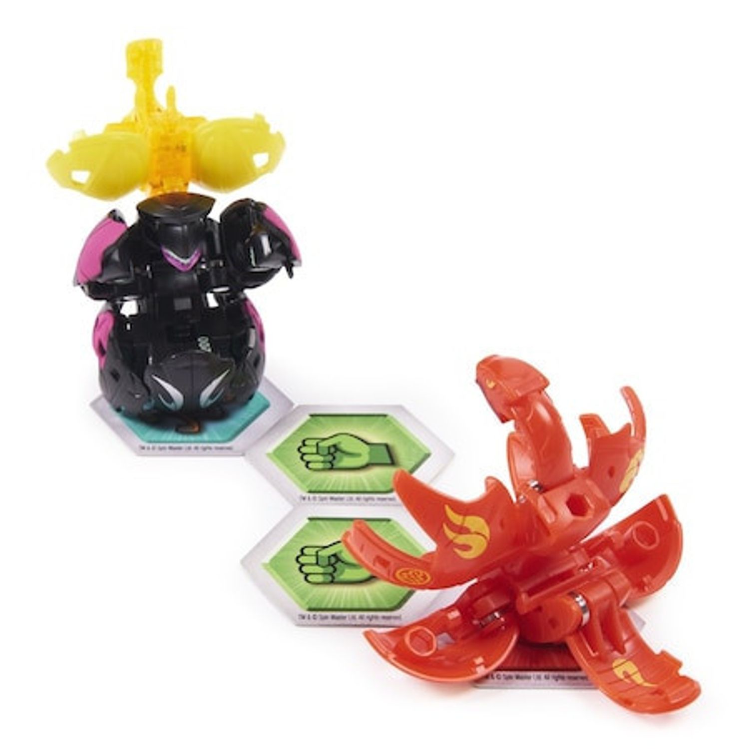 Bakugan - Set 3 figurine Bakugan Evolutions Nanogan Brawl Pack, Ryerazu ...