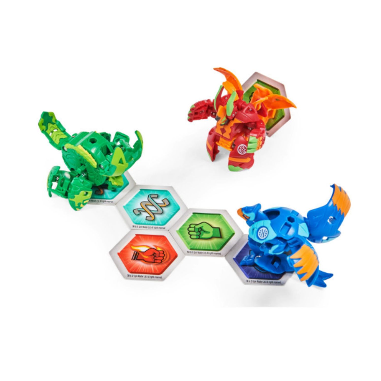 Bakugan - Set de joaca Starter Pack Demorc Ultra, Falcron si Oxidox ...