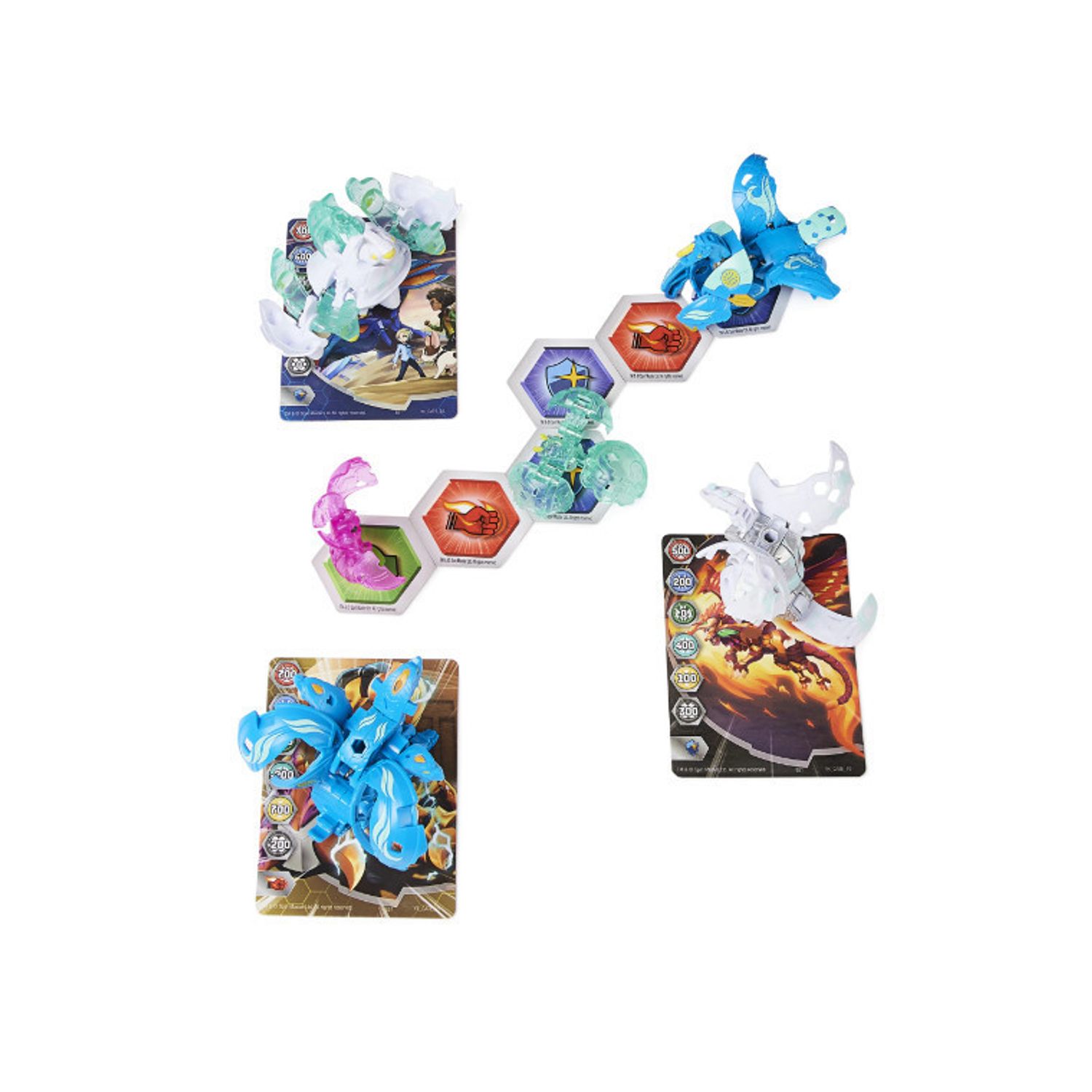 Bakugan - Set 4 Figurine Bakugan Evolutions Battle Strike Pack ...