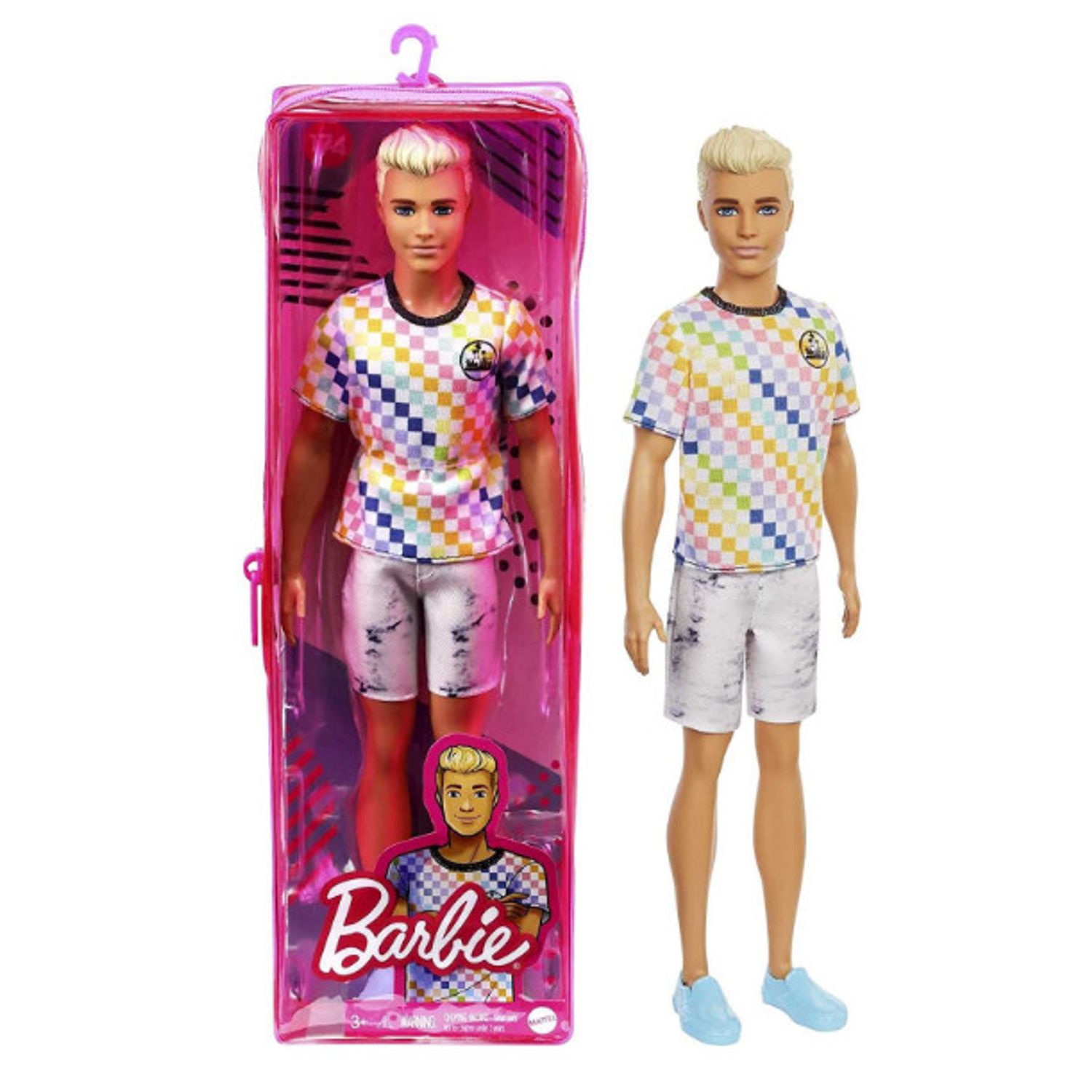 Barbie - Papusa Barbie Fashionistas - Ken cu tinuta lejera de vara - elefant.ro