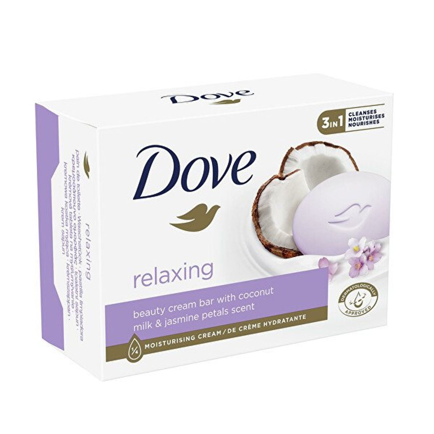 Dove - Sapun crema, Dove, Relaxing, with Coconut Milk & Jasmine, 90 g ...
