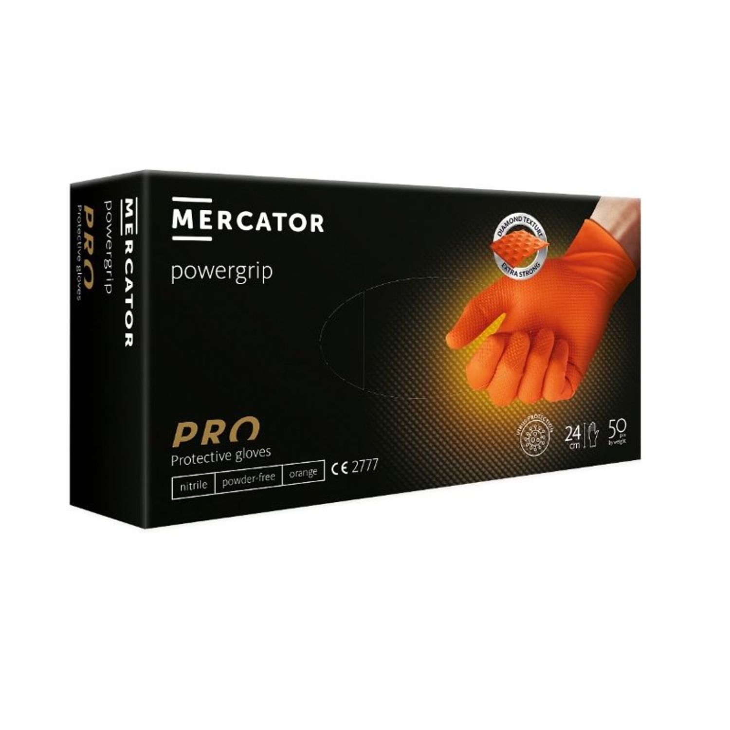 Mercator Medical - Set 50 bucati Manusi Mercator PowerGrip, Nitril ...