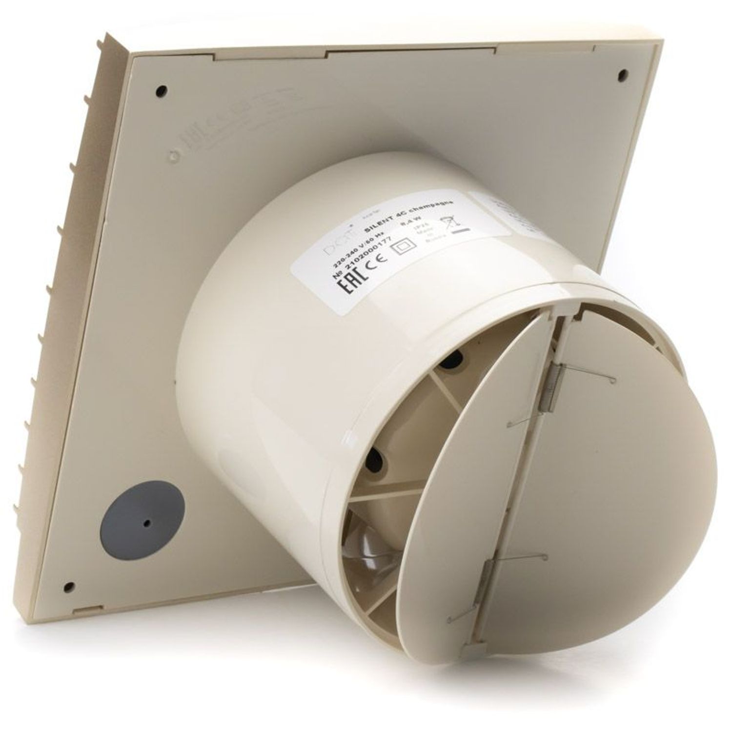 Ecovent - Ventilator baie SILENT 4C CHAMPAGNE, Super Silent, Clapeta ...